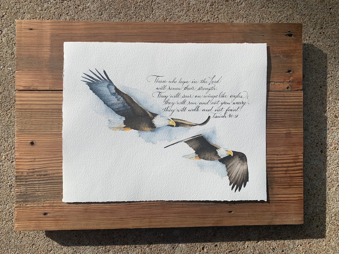 Isaiah 40:31, Those Who Hope in the Lord, Fly on Wings Like Eagles ...