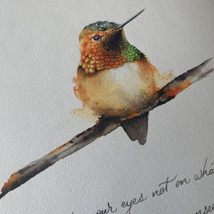 2 Corinthians 4:18. so We Fix Our Eyes Not in What is Seen, Rufous ...