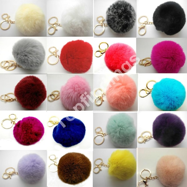 Fur Ball Keychain - Etsy