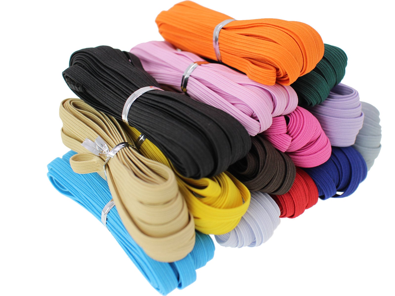 Elastic String Cord 3/8" Inch Flat Elastic Band Heavy Stretch High ...
