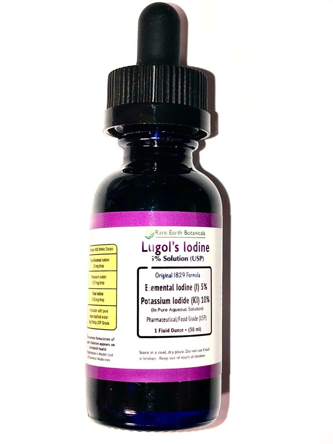 Lugol's Solution of Iodine 5% Rare Earth BOTANICALS™ - Etsy