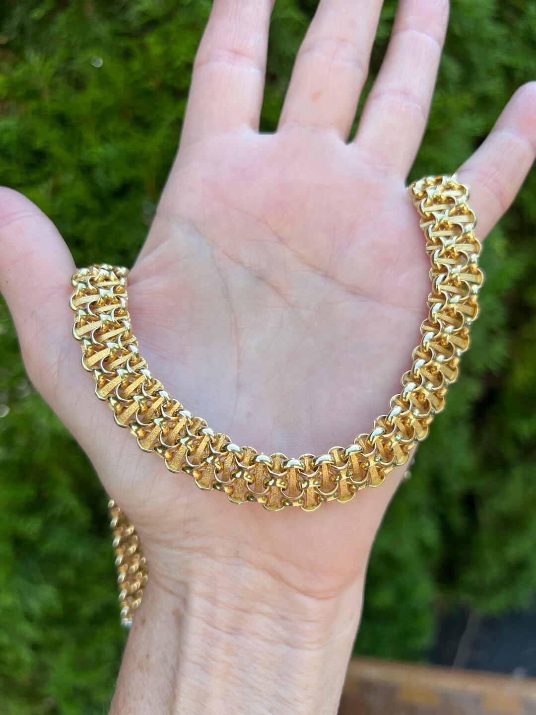 Chunky Gold Choker, Cleopatra Choker, Wide Gold Choker, Thick Gold ...