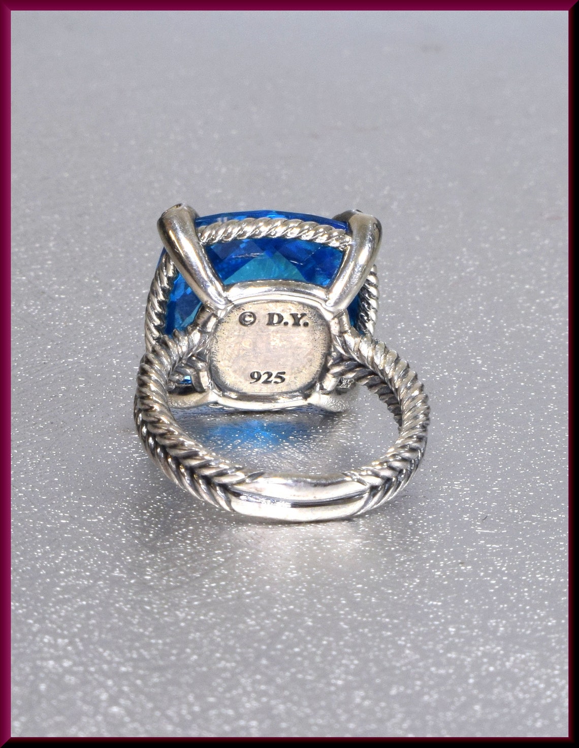 David Yurman Blue Topaz Ring David Yurman Chatelaine Topaz | Etsy