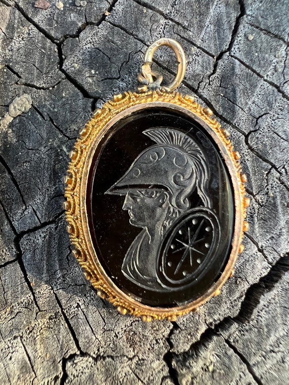 intaglio carved carnelian glass - Gem