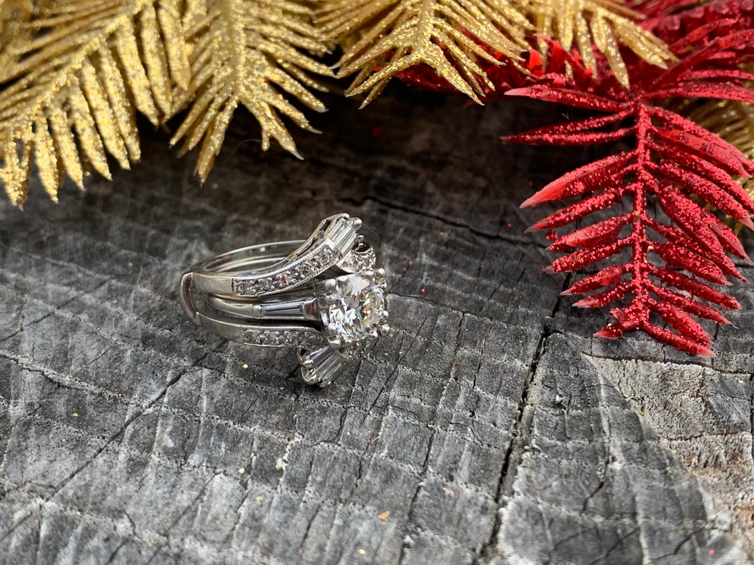 Diamond Engagement Ring, Diamond Ring Insert, Engagement Ring Set - Etsy