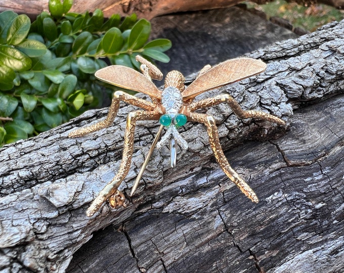 Gold Mosquito Pin, Mosquito Brooch, Mosquito Pin, Insect Jewelry - Etsy