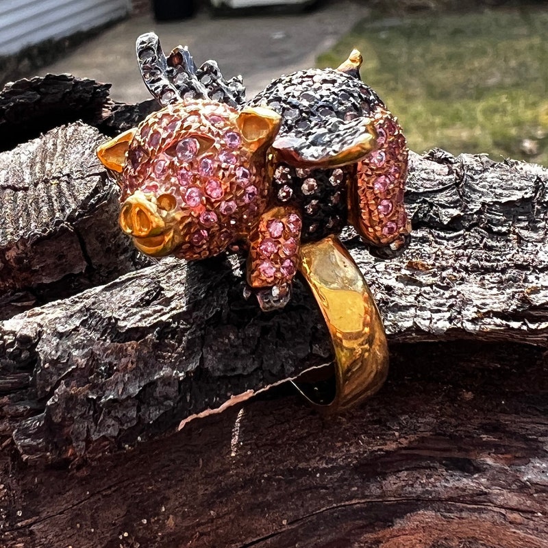 Pig Ring - Etsy