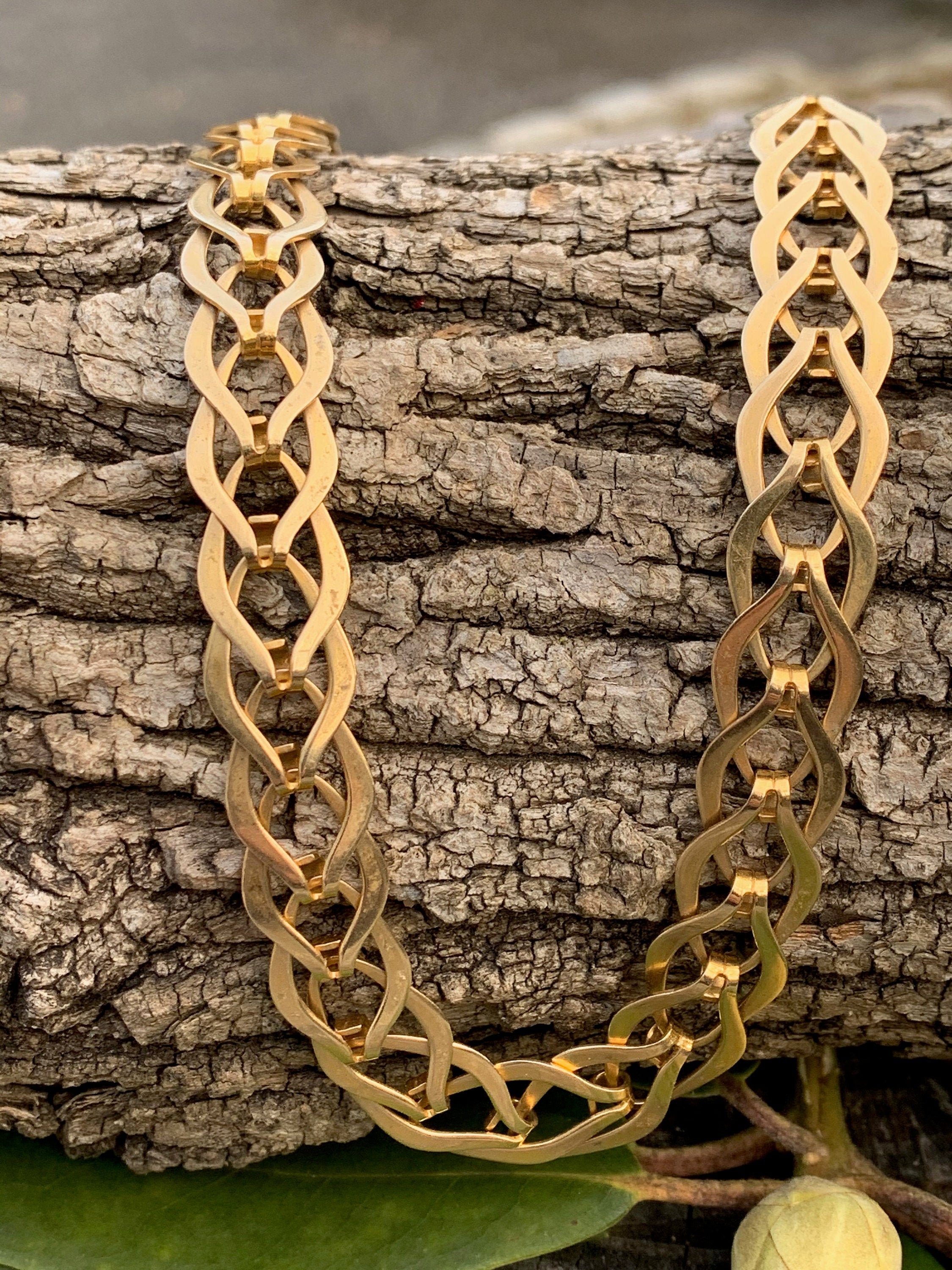 Chunky Gold Choker, Wide Gold Choker, Thick Gold Choker, Bold Gold ...