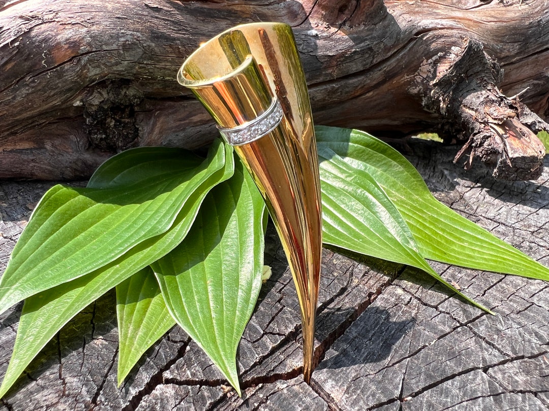 Gold Tussy Mussy, Gold Nosegay Brooch, Gold Posy Holder, Tussy Mussy ...