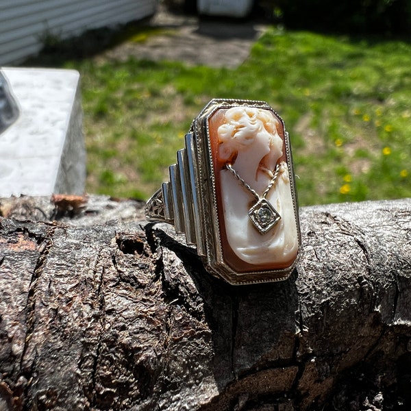 Cameo Ring - Etsy