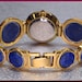 Blue Lapis Watch, Gold and Lapis Watch, Lapis Watch, Lapis and Onyx ...