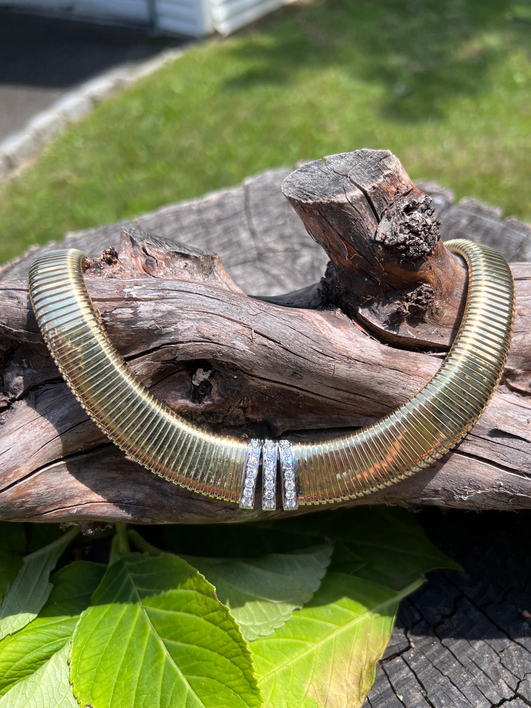 Diamond Snake Chain, Gold Snake Chain, Wide Gold Choker, Thick Snake ...