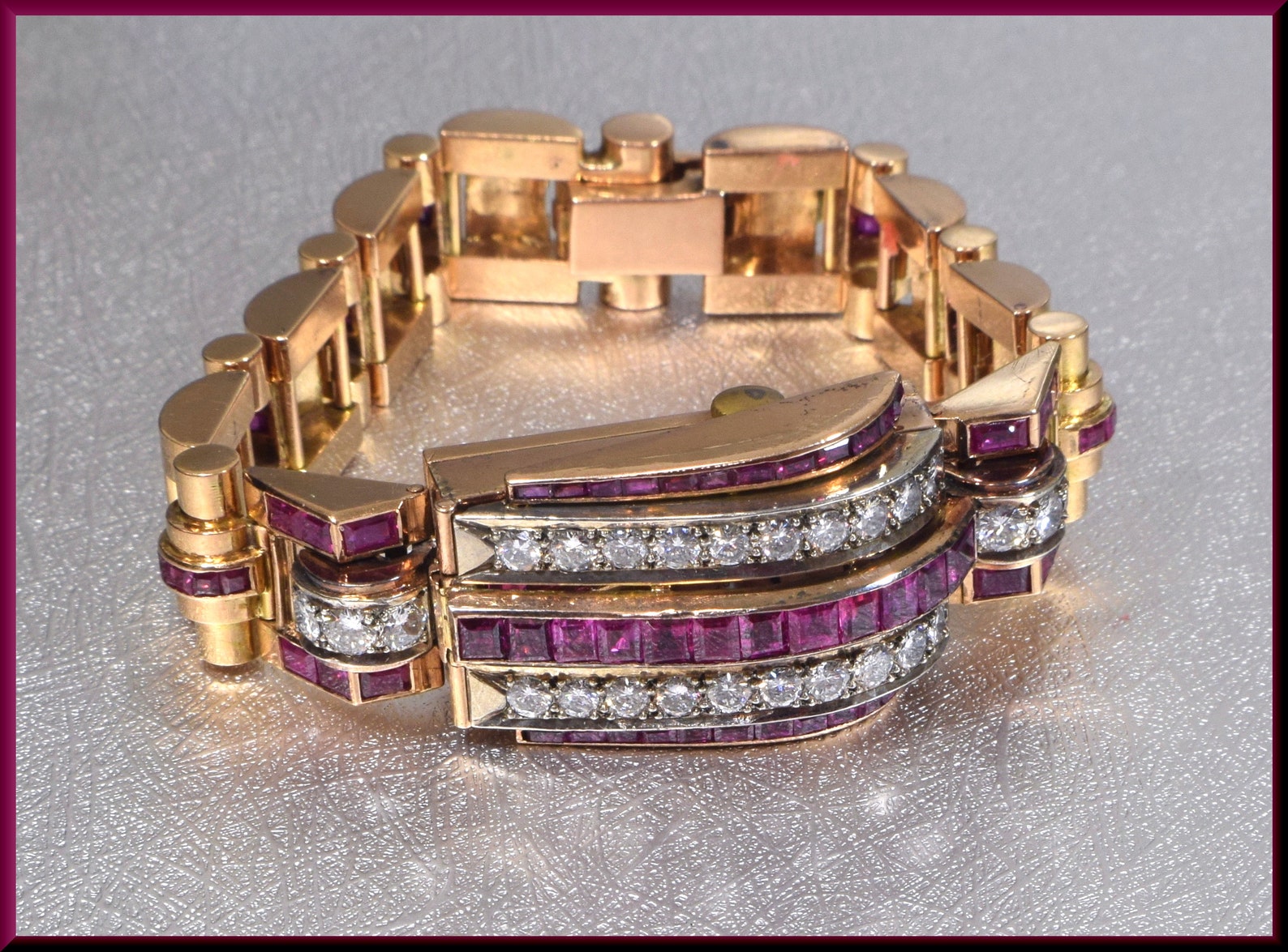 Art Deco Ruby Watch Covered Watch Art Deco Diamond Watch | Etsy