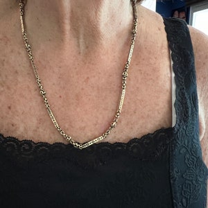 Victorian Gold Chain, Victorian Necklace, Antique Gold Chain, Antique ...
