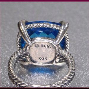 David Yurman Blue Topaz Ring David Yurman Chatelaine Topaz | Etsy