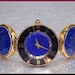 Blue Lapis Watch, Gold and Lapis Watch, Lapis Watch, Lapis and Onyx ...