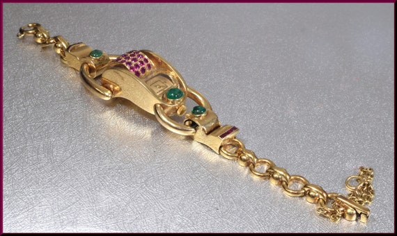 Art Deco Ruby Watch, Emerald Watch, Eloga Watch, Yell… - Gem