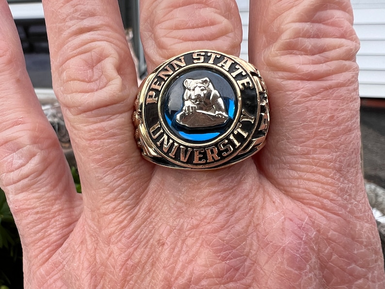 Penn State Class Ring, Penn State Ring, Gold Penn State Ring - Etsy