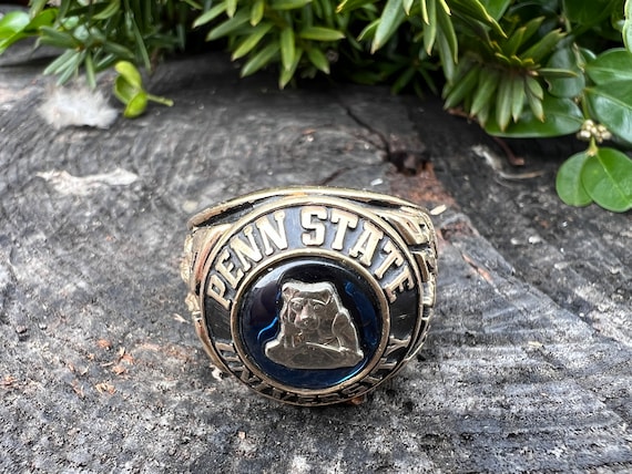 Penn State Class Ring, Penn State Ring, Gold Penn Sta… - Gem