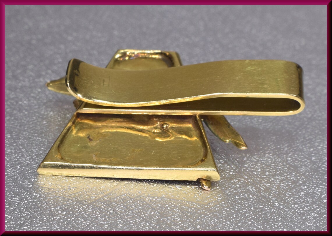 Blue Enamel Money Clip Eagle Money Clip Gold Money Clip | Etsy