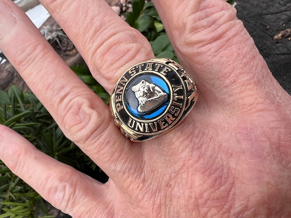 Penn State Class Ring, Penn State Ring, Gold Penn Sta… - Gem