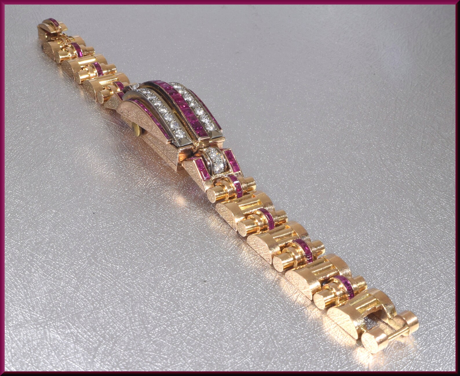 Art Deco Ruby Watch Covered Watch Art Deco Diamond Watch | Etsy