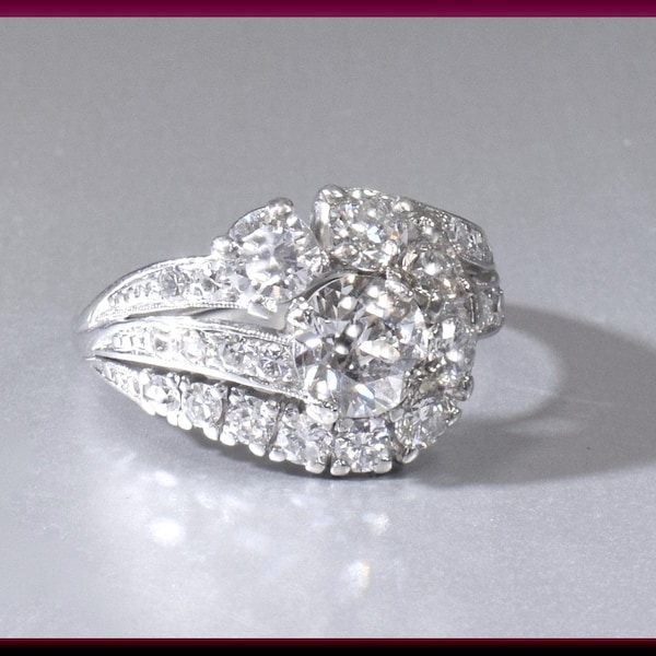 Art Deco Cocktail Ring - Etsy