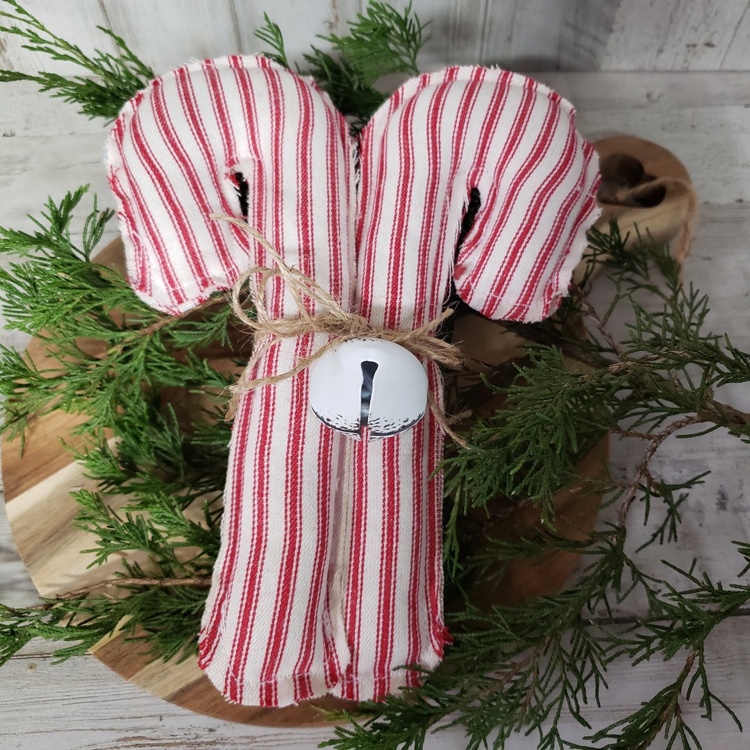 Set of 2 Fabric Candy Canes / Tiered Tray Filler / Candy Theme Tiered ...