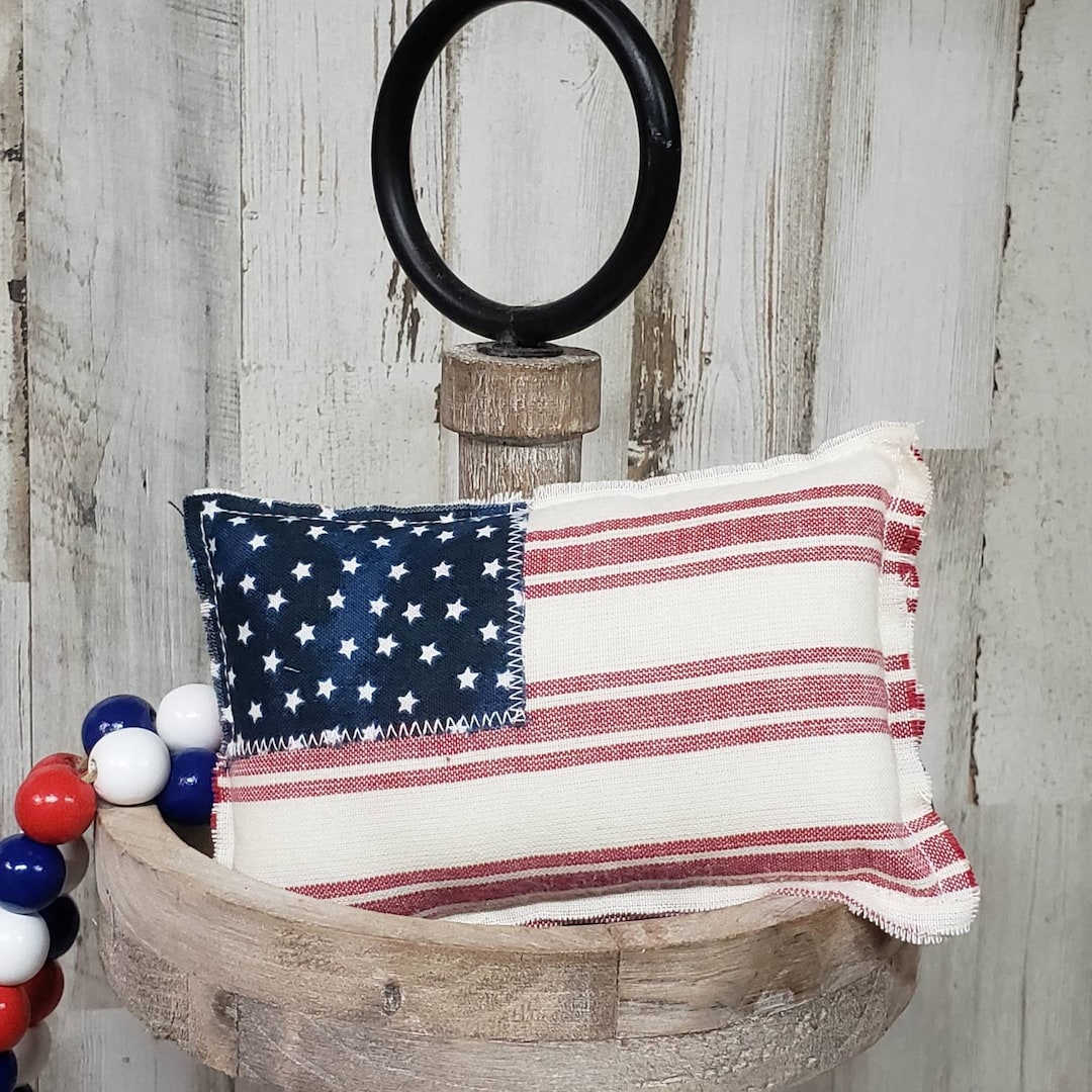 Fabric Flag / Farmhouse American Mini Flags / Old Glory Flag / Memorial ...