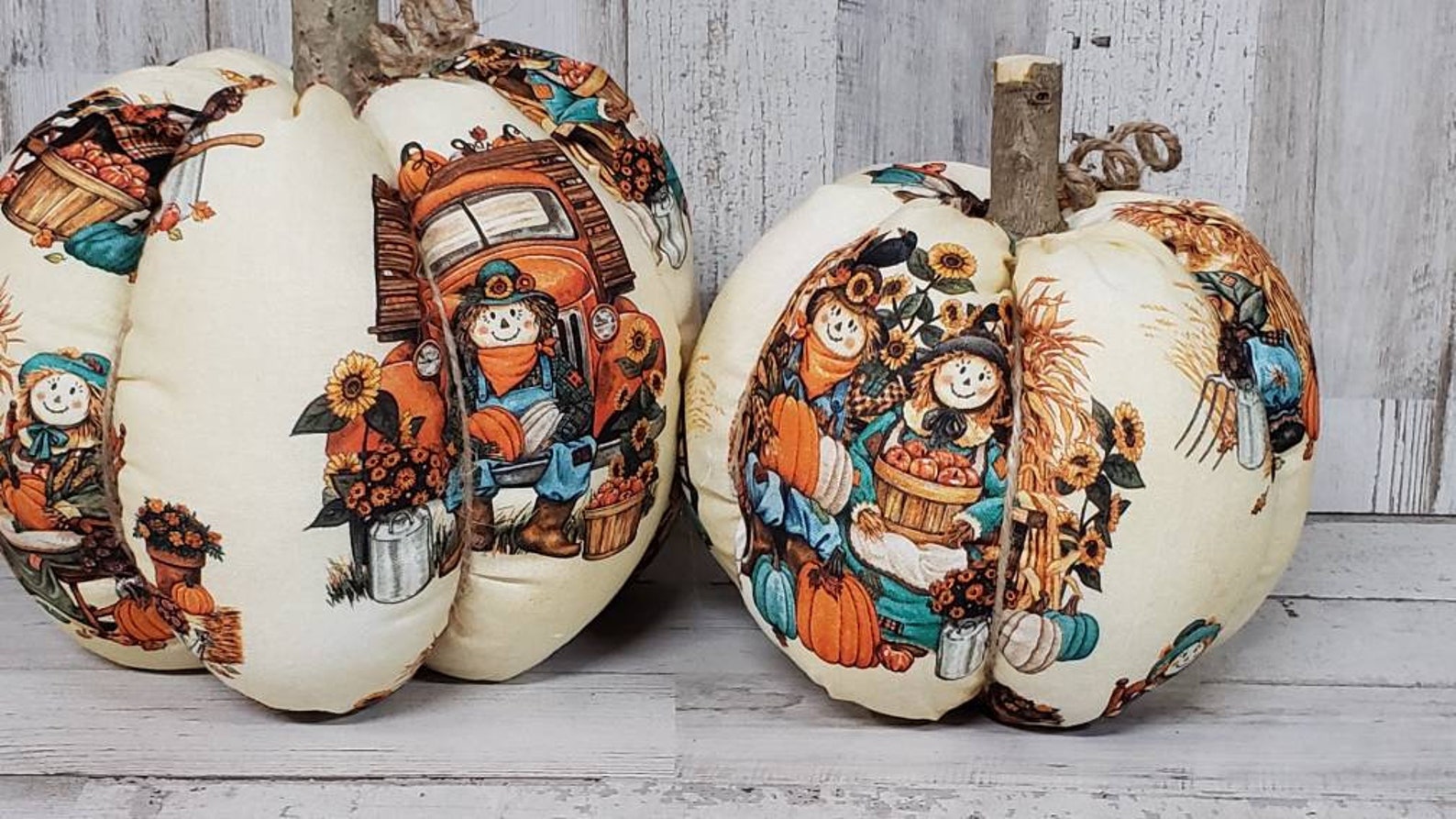 Scarecrow Pumpkin / Farmhouse Fall Decor / Scarecrow Decor / | Etsy