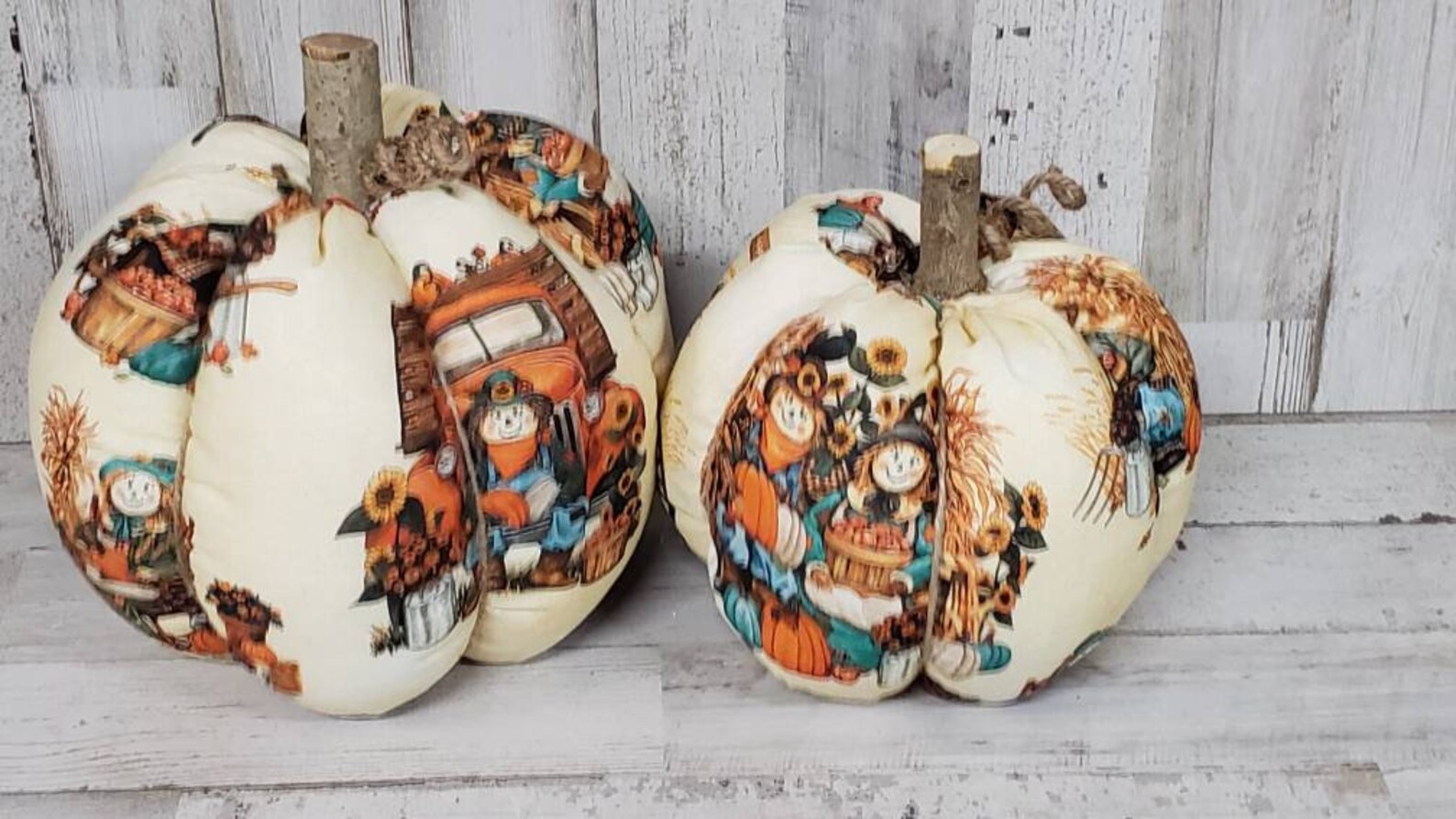 Scarecrow Pumpkin / Farmhouse Fall Decor / Scarecrow Decor / | Etsy