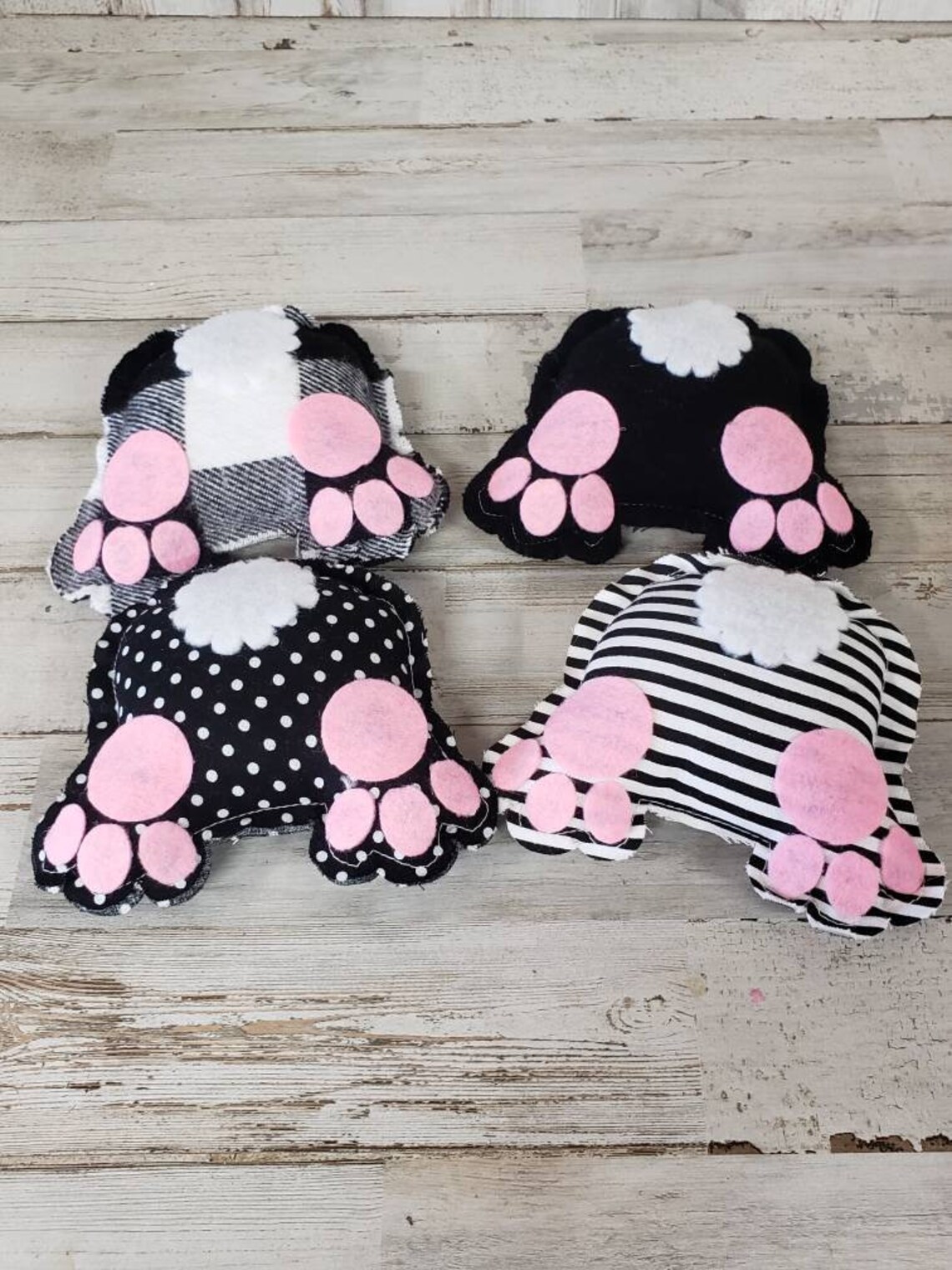 Fabric Bunny Bums / Fabric Bunny Butt / Buffalo Bunny / Farmhouse ...