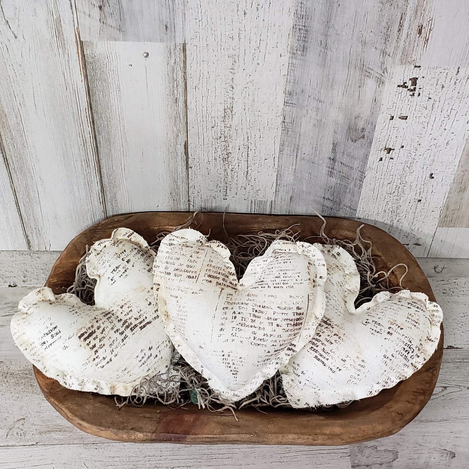Love Letter Fabric Hearts / Valentine's Day Tiered Tray Fillers ...