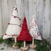 Cow Print Fabric Tree, Rustic Christmas Decor, Farmhouse Christmas ...