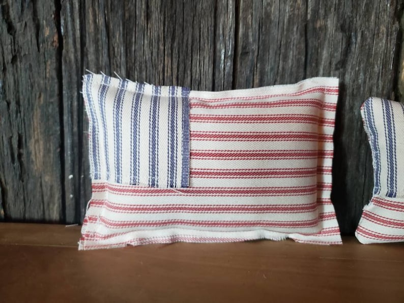 MINI Stuffed Fabric Flag/ Farmhouse Cottage American Mini | Etsy