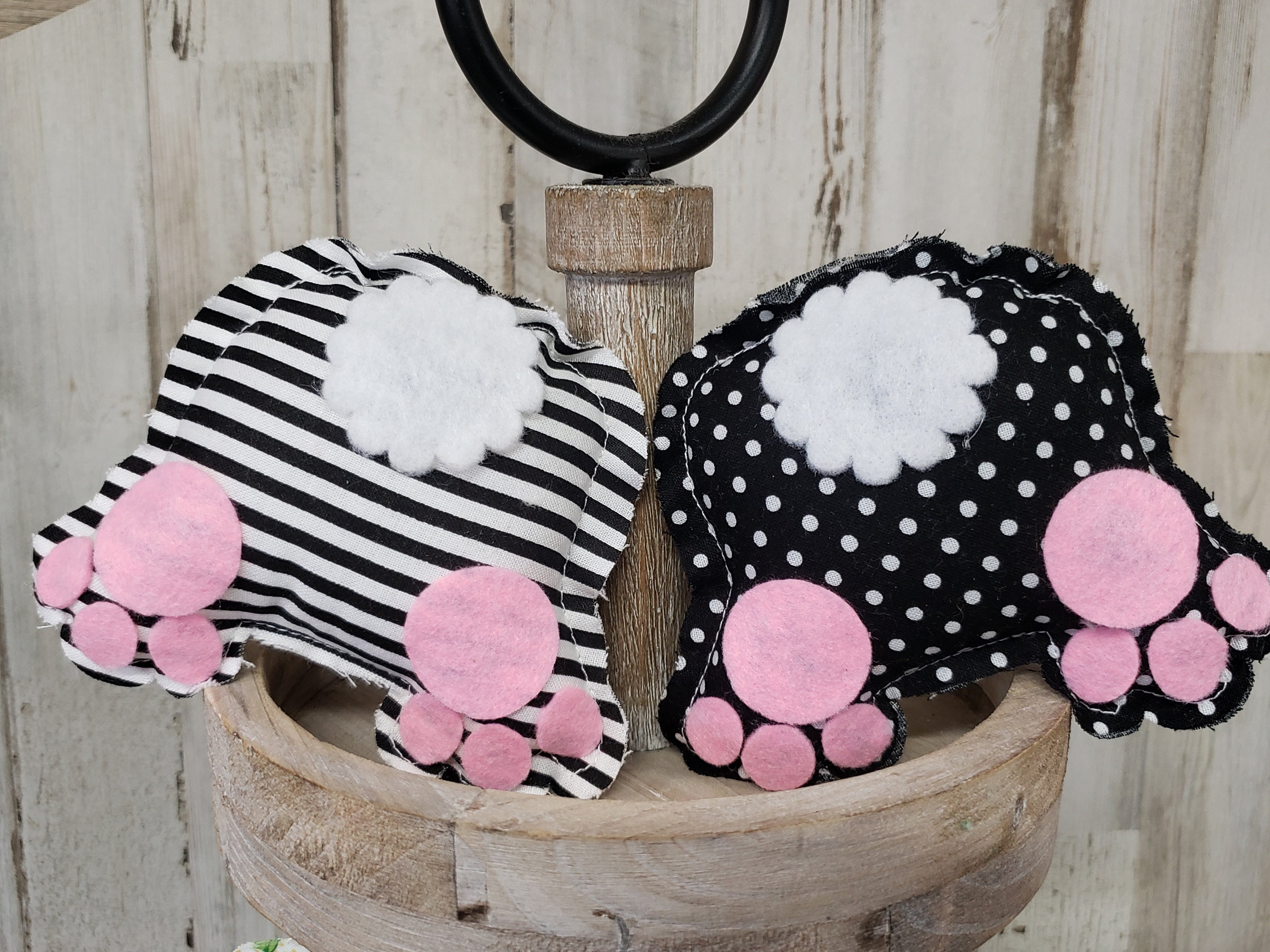 Fabric Bunny Bums / Fabric Bunny Butt / Buffalo Bunny / Farmhouse ...