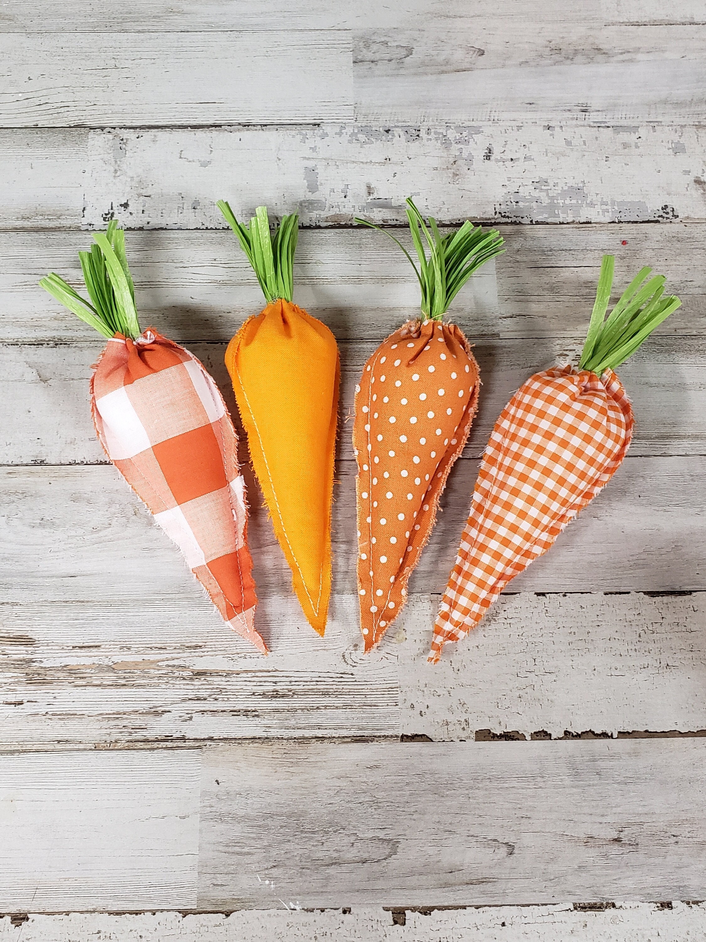 Orange Mini Carrots / Stuffed Carrots / Farmhouse Easter / - Etsy