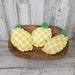 Yellow Plaid Fabric Lemons / Lemon Home Decor / Summer Decor / Lemon ...
