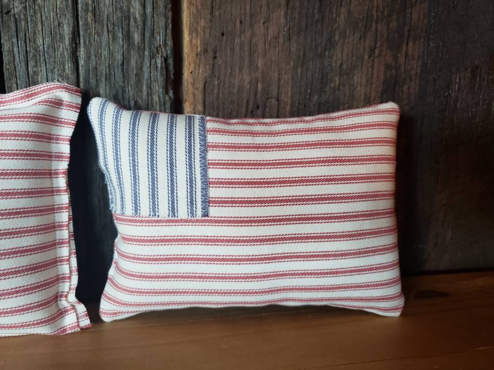 Farmhouse & Cottage Style Stuffed Fabric Flag / American Mini Flags ...