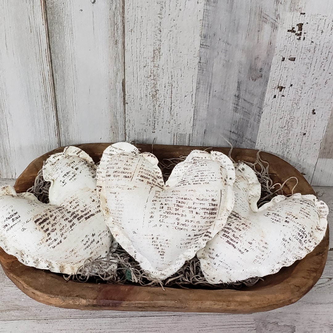 Love Letter Fabric Hearts / Valentine's Day Tiered Tray Fillers ...