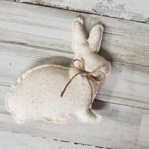 Mini Linen Fabric Bunny/ Fabric Bunnies / Linen Cloth Bunnies ...