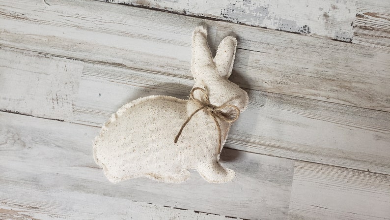 Mini Linen Fabric Bunny/ Fabric Bunnies / Linen Cloth Bunnies ...