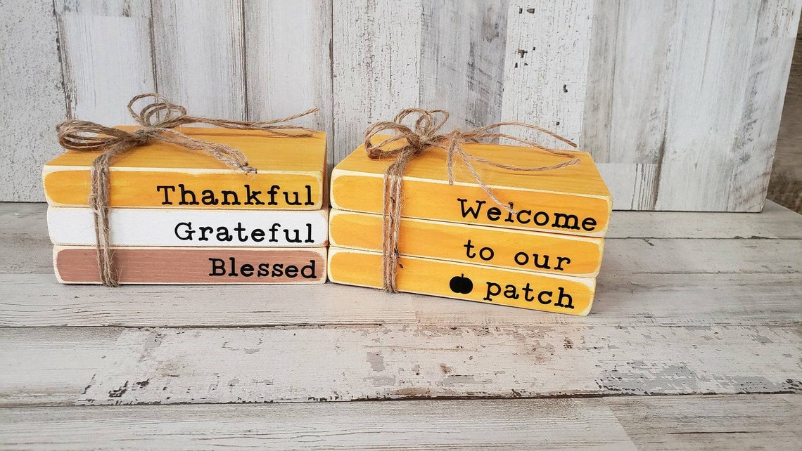 Fall MINI Books / Fall Faux Books / Mini Book Bundle / Fall Farmhouse ...