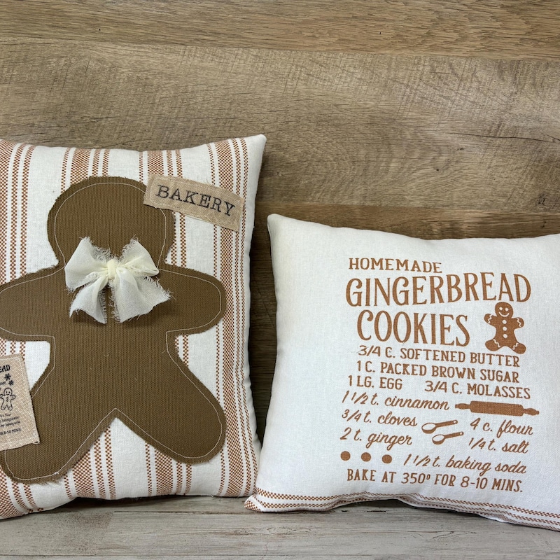 Gingerbread Pillow - Etsy