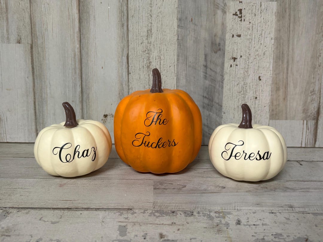 Mini Personalized Pumpkins, Custom Pumpkins, Fall Decorations, Fall ...