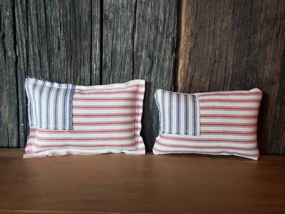 MINI Stuffed Fabric Flag/ Farmhouse Cottage American Mini | Etsy