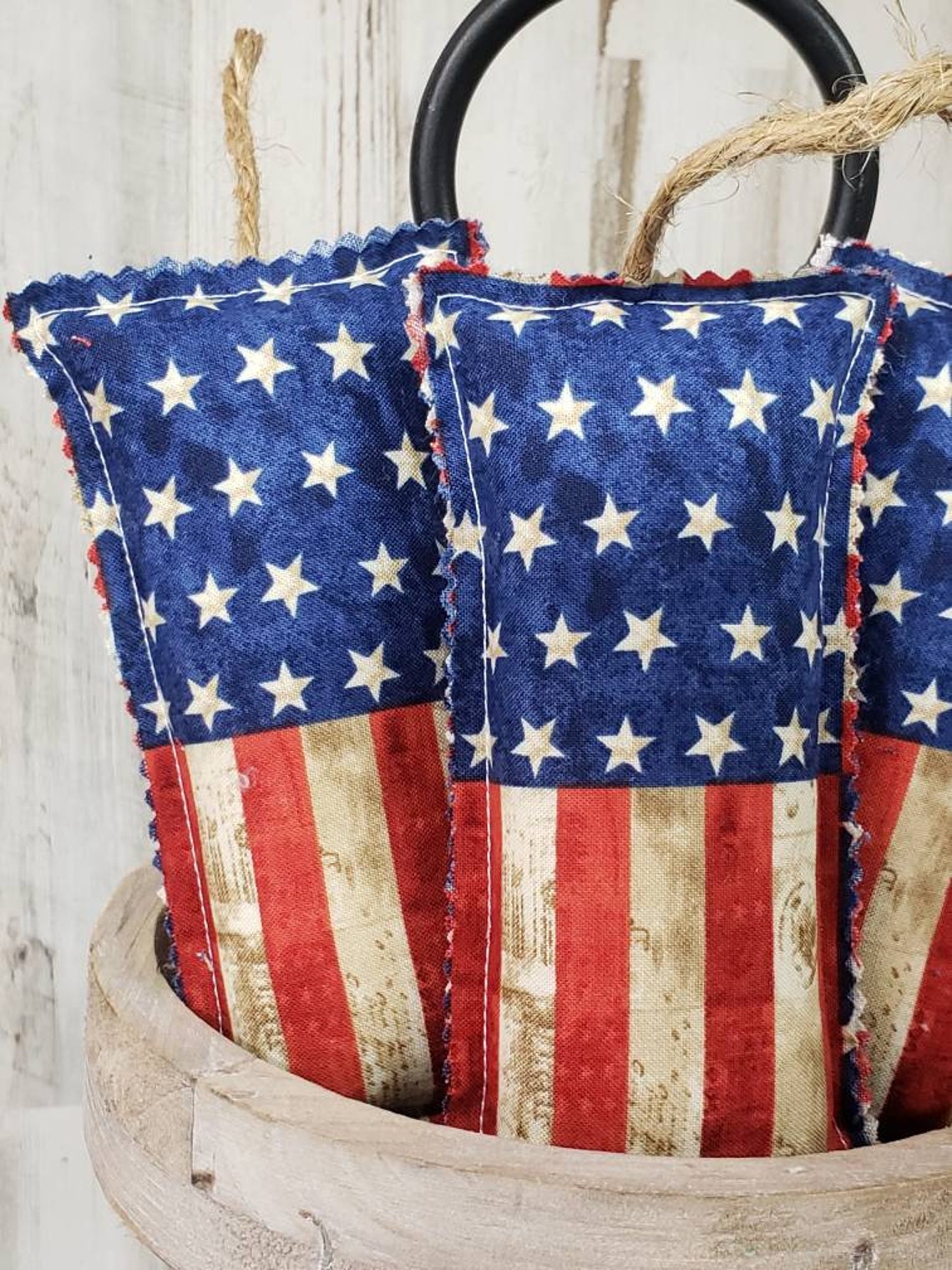 Mini Fabric Firecracker / Farmhouse Decor Cottage Style Mini - Etsy