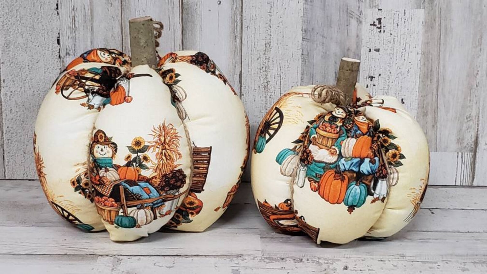 Scarecrow Pumpkin / Farmhouse Fall Decor / Scarecrow Decor / | Etsy