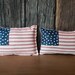 MINI Stuffed Fabric Flag/ Farmhouse Cottage American Mini Flags / Old ...