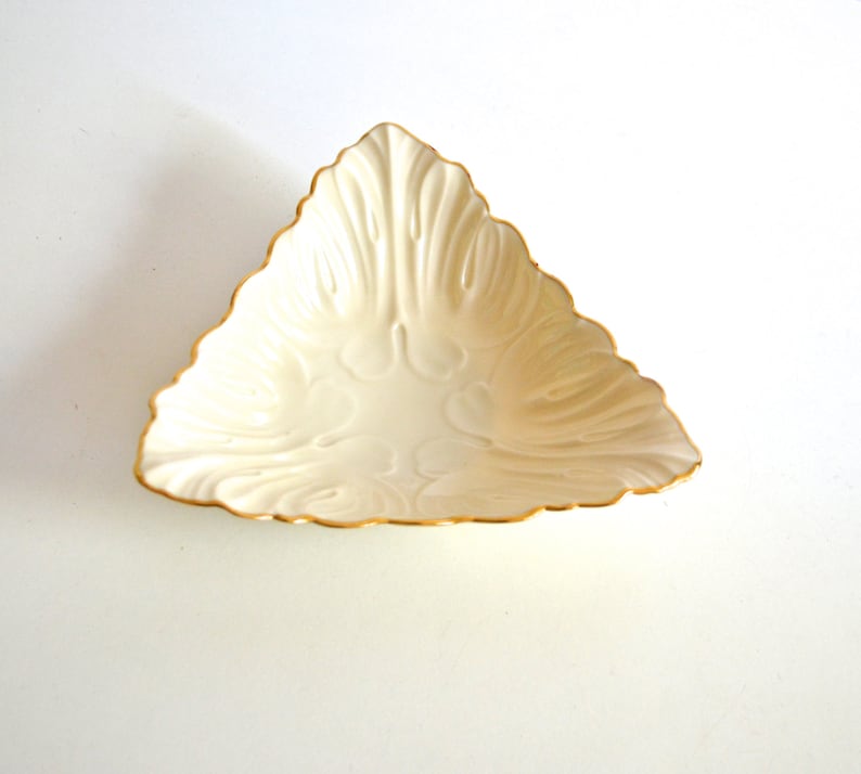 Vintage Lenox Triangle Candy Dish | Etsy